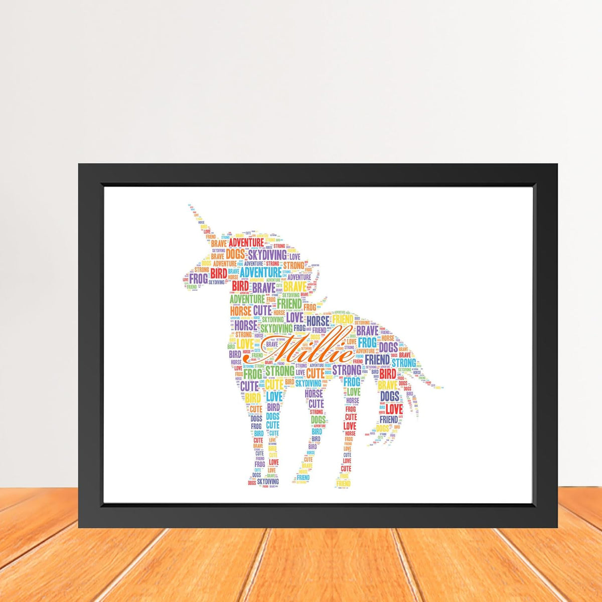 Custom Unicorn Word Art Print – JR Decal Wall Stickers