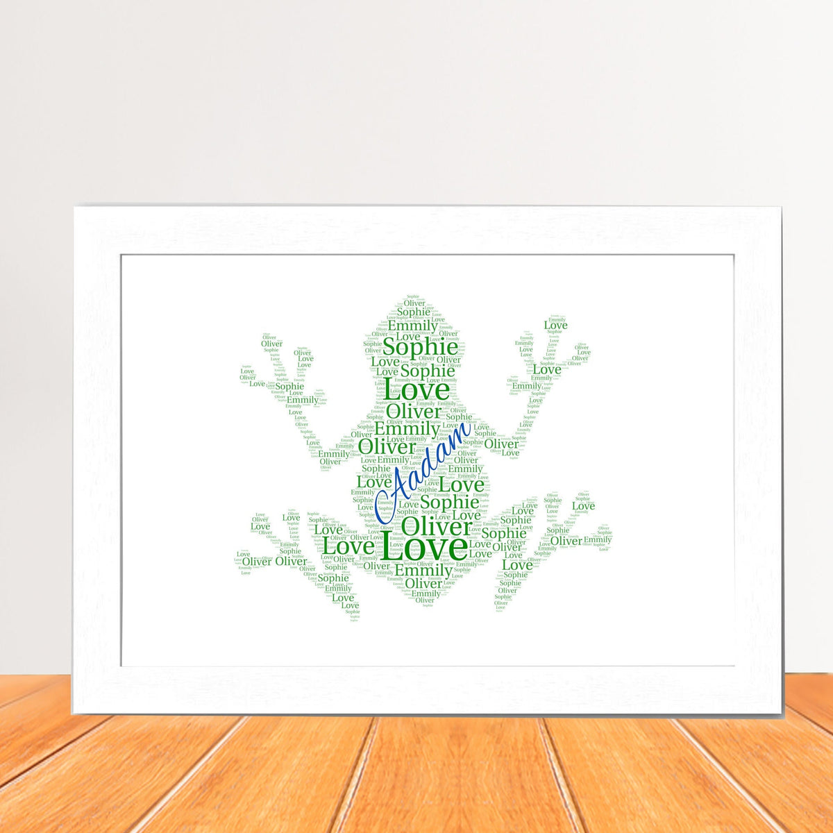 Frog Word Art Print - Wall Decor Custom Word Print, Animal Word Art Pr ...