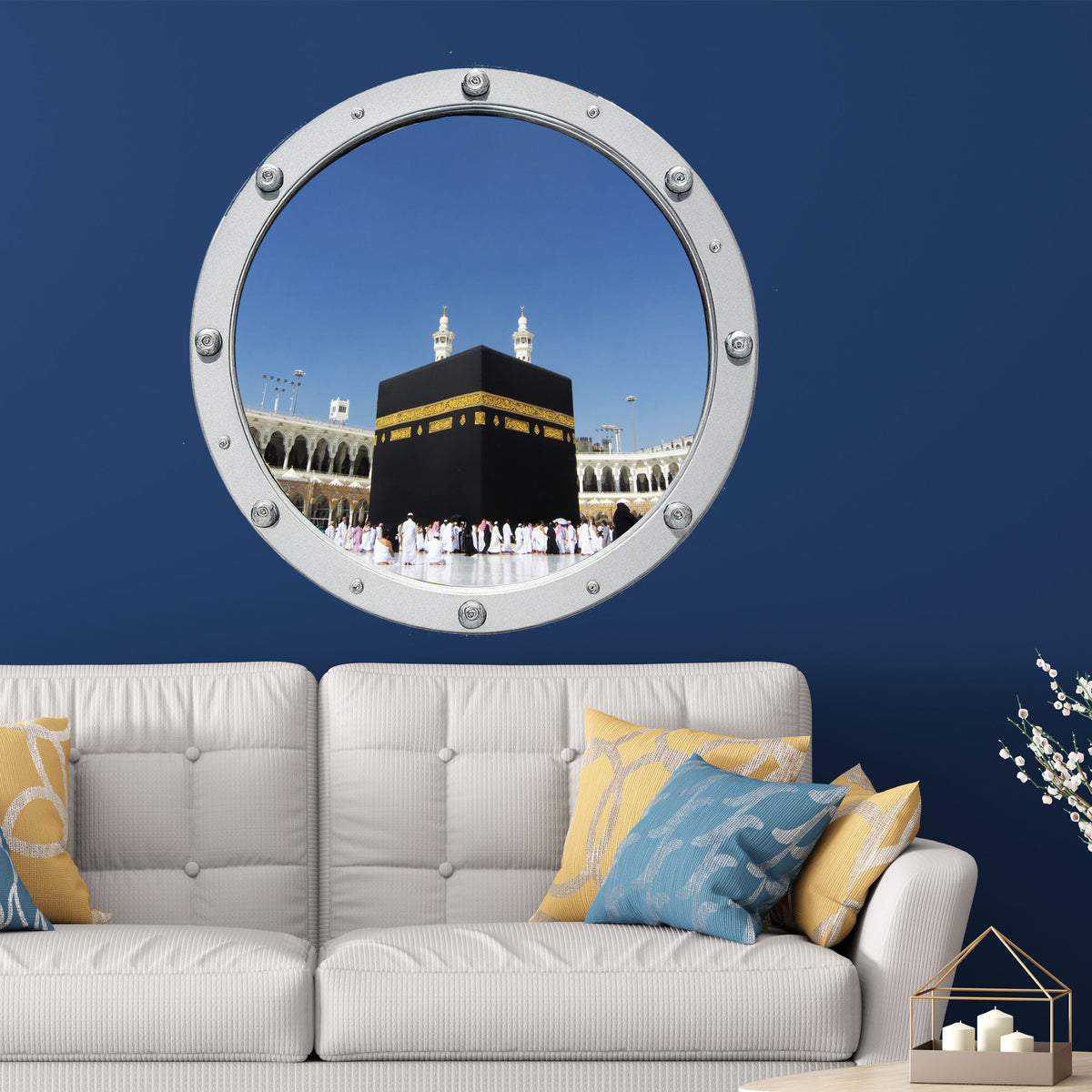 Kaaba 3D Porthole Islamic Wall Stickers – JR Decal Wall Stickers