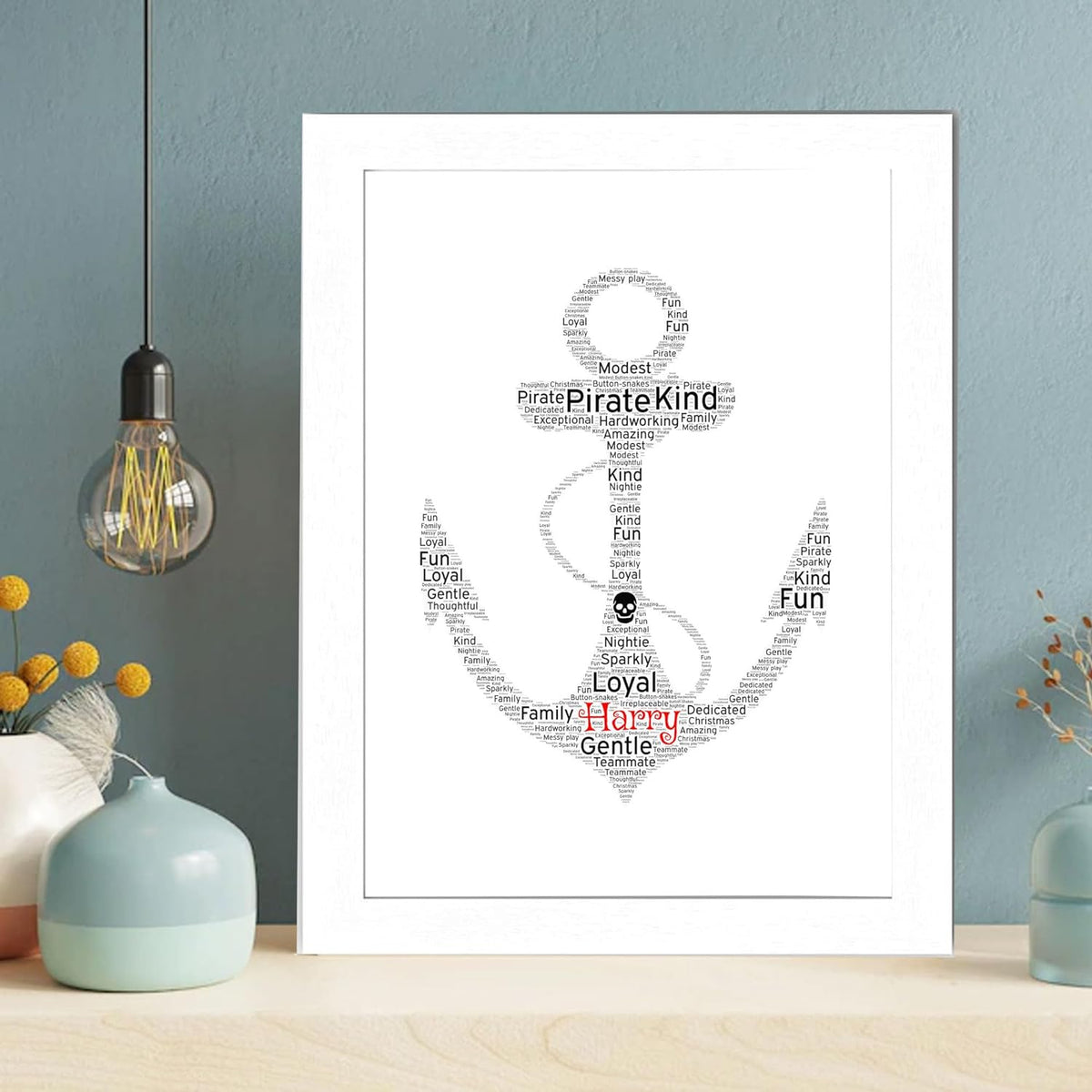 Personalized Anchor Word Art Print – JR Decal Wall Stickers