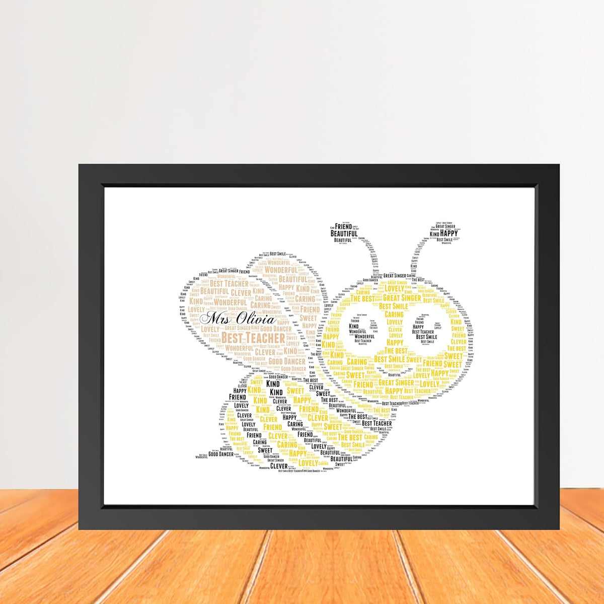 Personalized Cute Bee Word Art Print – JR Decal Wall Stickers