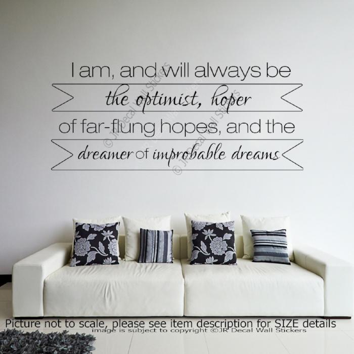 Be the Optimist - Motivational Wall Stickers – JR Decal Wall Stickers