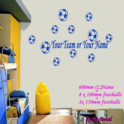 Custom Football Name Sticker – JR Decal Wall Stickers